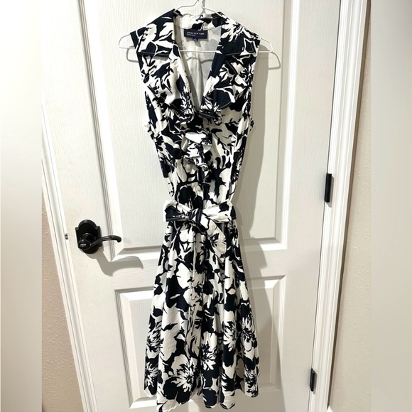 Jones New York | Dresses | Jones New York Black And White Floral Print ...